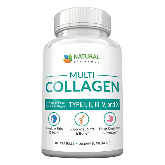 Natural Elements, Multi Collagen 2025 mg per serving (180 Capsules ...